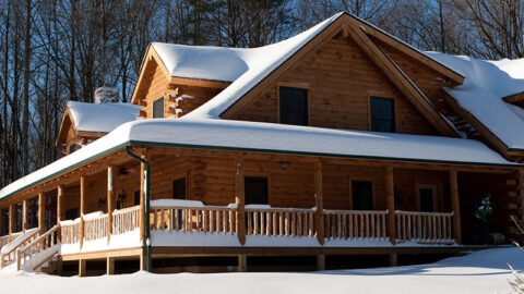 New Castle (L11293) - Real Log Homes