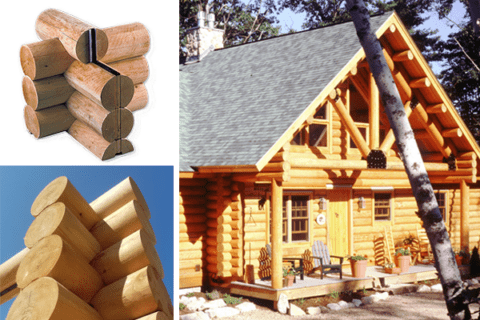 Log Profile and Corner Options for Your Real Log Home