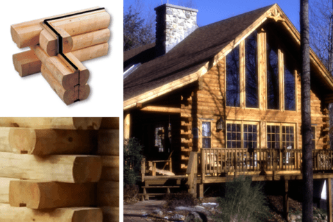 Log Profile and Corner Options for Your Real Log Home
